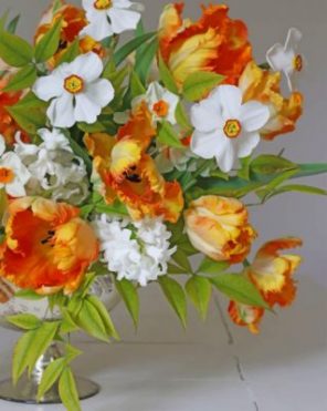 Spring Daffodils Paint By Numbers - Numeral Paint Kit