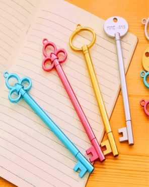 Aesthetic Keys Paint By Numbers - Numeral Paint Kit