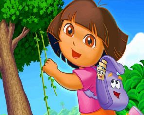 Dora The Explorer Paint By Numbers - Numeral Paint Kit