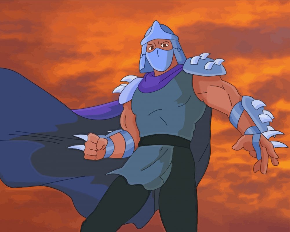 Super Shredder Animation Paint By Numbers - Numeral Paint Kit