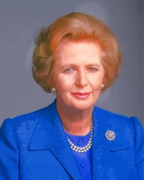 Beautiful Margaret Thatcher Paint By Numbers - Numeral Paint Kit