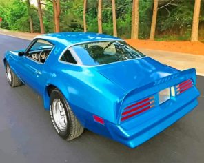 Blue Trans Am Paint By Numbers - Numeral Paint Kit