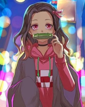 Demon Slayer Nezuko Kamado Paint By Numbers - Numeral Paint Kit