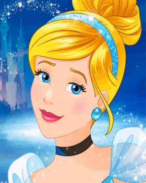 Disney Princess Cinderella Paint By Numbers - Numeral Paint Kit