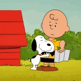 Peanuts Charlie Brown Snoopy - Paint By Number - Numeral Paint