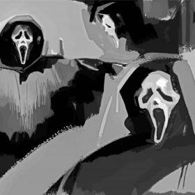 Ghostface Illustration - Paint By Number - Numeral Paint