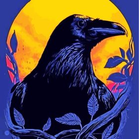 Raven Moonlight - Paint By Number - Numeral Paint
