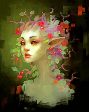 Aesthetic Nymph Paint By Numbers - Numeral Paint Kit