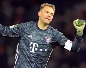 The Professional Footballer Manuel Neuer Paint By Numbers - Numeral ...