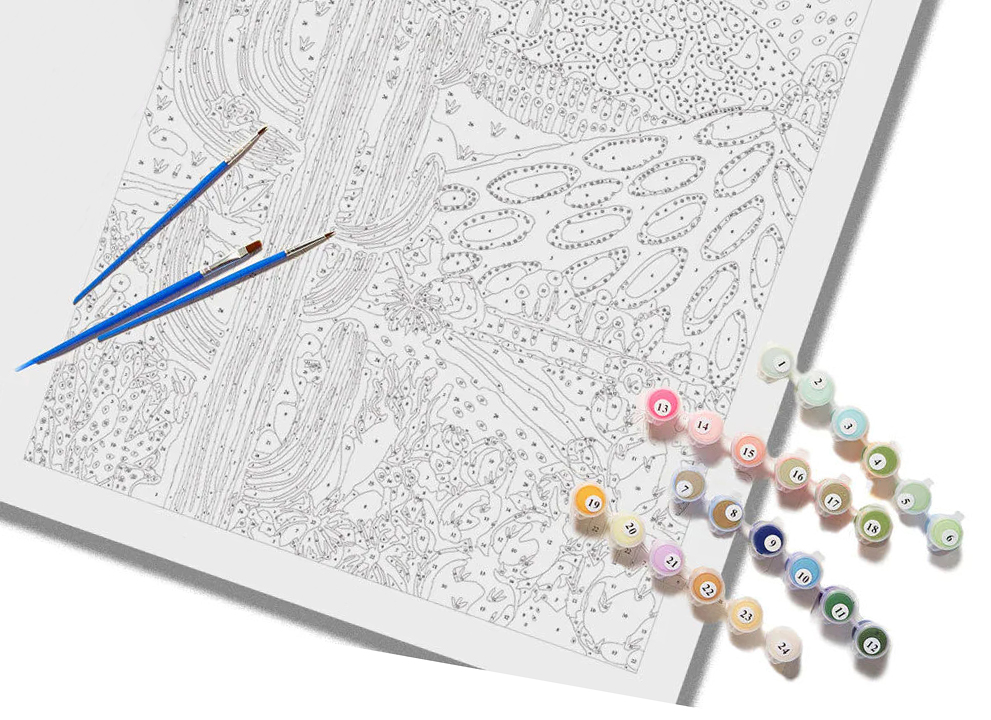 Painting By Numbers Custom - Numeral Paint Kit