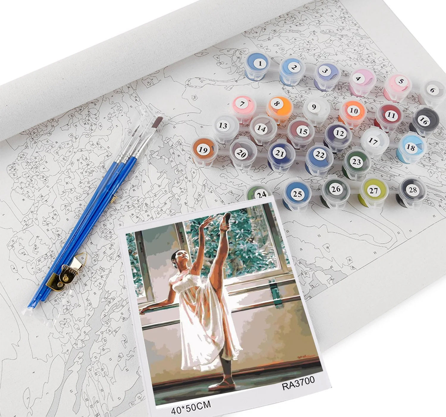 Paint By Numbers Customized - Numeral Paint Kit