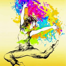 Hip Hop Dancer Paint By Numbers - Numeral Paint Kit