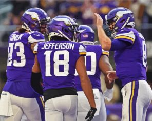 Minnesota Vikings Players Paint By Numbers - Numeral Paint Kit