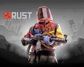 Rust Video Game Paint By Numbers - Numeral Paint Kit