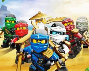 The Lego Ninjago Paint By Numbers - Numeral Paint Kit