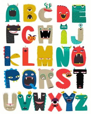 Alphabets Paint By Numbers - Numeral Paint Kit