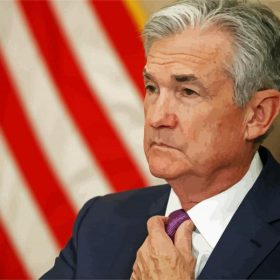 Jerome Powell Smiling - Paint By Number - Numeral Paint