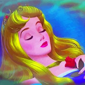 Romantic Scene Sleeping Beauty - Paint By Numbers - Numeral Paint