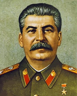 Joseph Stalin Portrait Paint By Numbers - Numeral Paint Kit