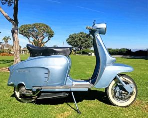 Lambretta Motorcycle Paint By Numbers - Numeral Paint Kit