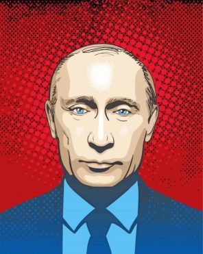 Vladimir Putin Paint By Numbers - Numeral Paint Kit