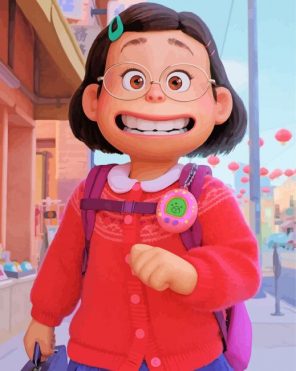 Turning Red Movie Paint By Numbers - Numeral Paint Kit