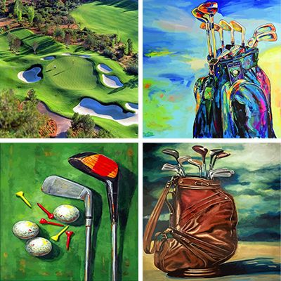 Golf Club - Paint by numbers - Numeral Paint