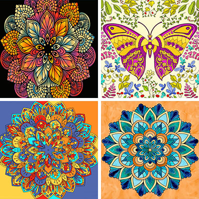 Mandala - Paint by numbers - Numeral Paint