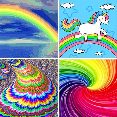 rainbows - Paint by numbers - Numeral Paint
