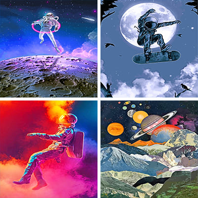 space - Paint by numbers - Numeral Paint