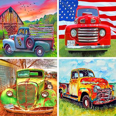 Truck - Paint by numbers - Numeral Paint