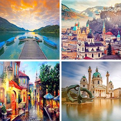 austria - Paint by numbers - Numeral Paint