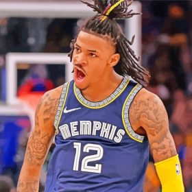 Ja Morant - Paint By Numbers - Numeral Paint