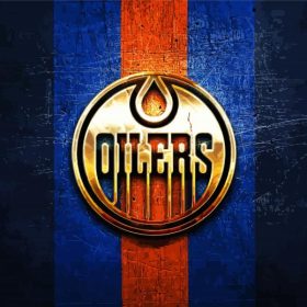 Edmonton Oilers Logo Art - Paint By Numbers - Paint By Numbes Shop