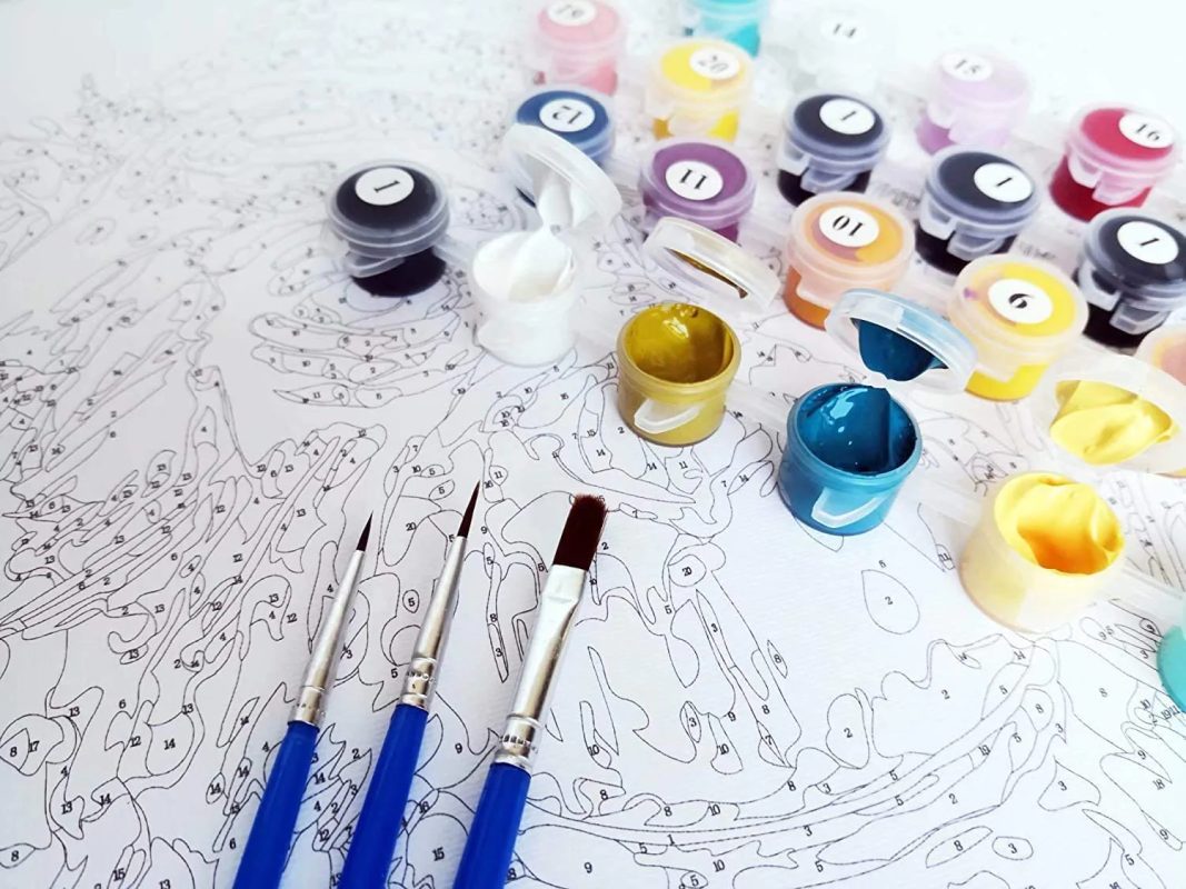 Charleston Rainbow Row Paint By Numbers - Numeral Paint Kit