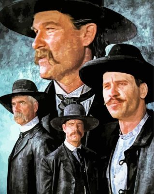 Tombstone Characters Paint By Numbers - Numeral Paint Kit
