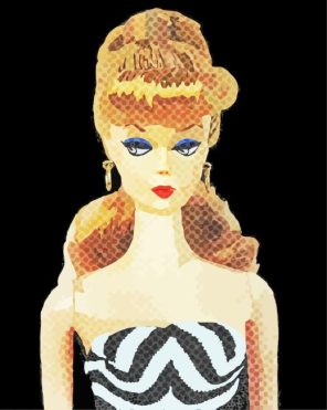 Aesthetic Barbie Paint By Numbers - Numeral Paint Kit