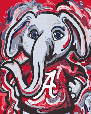 Big Al Alabama Crimson Tide Paint By Numbers - Numeral Paint Kit