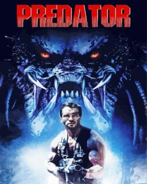 Predator Movie Poster Paint By Numbers - Numeral Paint Kit