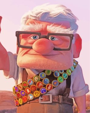 Carl Fredricksen Paint By Numbers - Numeral Paint Kit