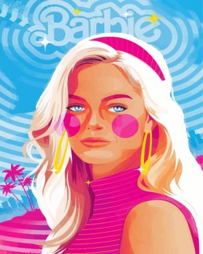 Barbie Poster Paint By Numbers - Numeral Paint Kit