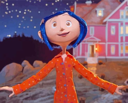 Coraline Animated Movie Paint By Numbers - Numeral Paint Kit