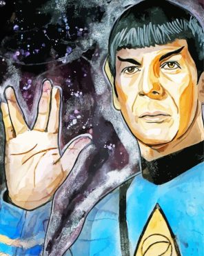 Mr Spock Vulcan Art Paint By Numbers - Numeral Paint Kit