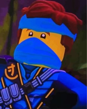 Ninjago Jay Lego Paint By Numbers - Numeral Paint Kit
