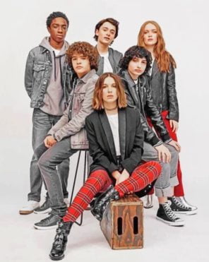 Stranger Things Characters Paint By Numbers - Numeral Paint Kit