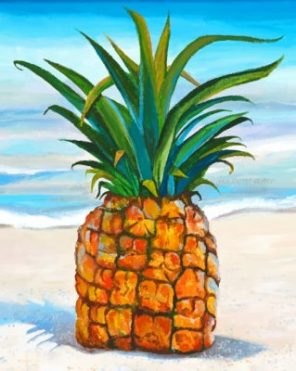 Tropical Pineapple Paint By Numbers - Numeral Paint Kit