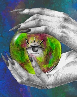 Cool Crystal Ball Illustration Paint By Numbers - Numeral Paint Kit