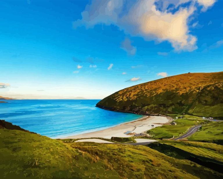 Keem Bay Achill Island Paint by Numbers - Numeral Paint Kit